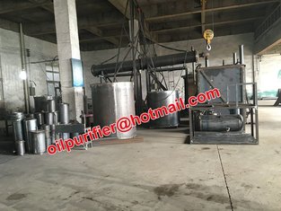 China Low cost waste engine oil distillation system, Enigne Oil Cleaning  recycling system, car oil decolorization plant supplier