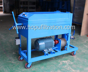 China Steel Plate And Frame Lube Oil Purifier,Portable Cooking Oil Filtering Device,Particle Removal,Blue Color,3000L Per Hour supplier