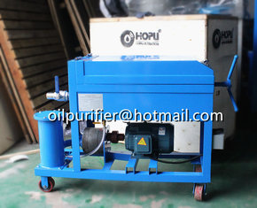 China Plate and Frame Paper Oil Purifier, Small Oil Cleaning Unit, Movable Oil Filtering Unit supplier
