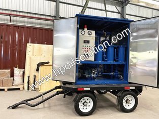China Mobile Trailer Type Vacuum Hydraulic Oil Purifier,Lube Oil Purification Plant supplier