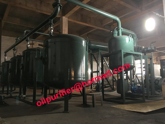 ISO certified engine oil recycling machine,car motor oil  vacuum distillation system, black oil decolorization purifier supplier