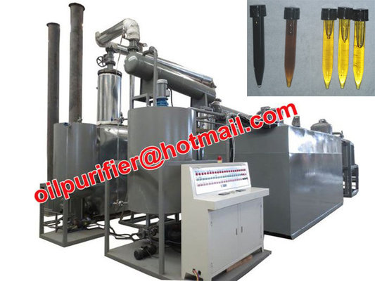 Car Motor Oil Vacuum Distillation Machine With Black Waste Engine Oil Recycle System supplier