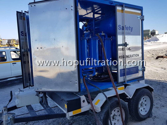 Easily-Movable Trailer Transformer Oil Purifier,outdoor mobile insulating oil purification plant with shelter,dewatering supplier