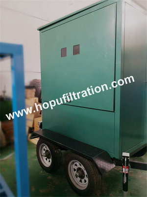 outdoor usage two stage vacuum transformer oil purifier equipped with trailer,insulated oil treatment with weather proof supplier