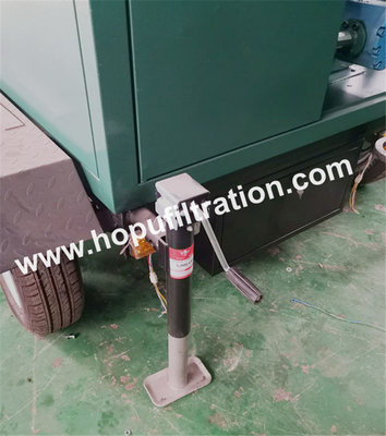 outdoor usage two stage vacuum transformer oil purifier equipped with trailer,insulated oil treatment with weather proof supplier