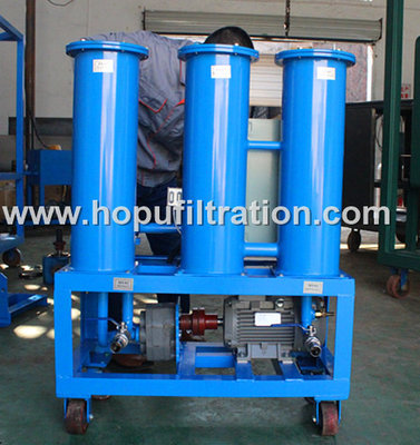 Portable Oil Filtering Unit,Lube Oil Cleaning Plant With Three Stainless Filters,Mini Oil Filter Device Remove Particles supplier