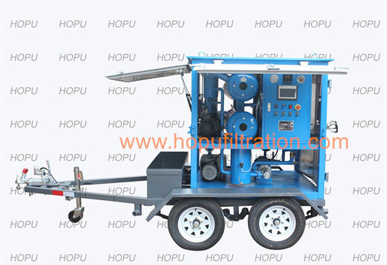 Double Stage Vacuum Transformer Oil Purifier Equipped Twin-Shaft Trailer,Insulating Oil Separator With Two Vacuum Tank supplier