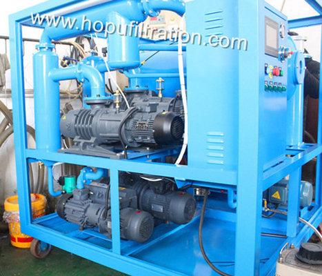 Double Stage Vacuum Insulating Oil Filtration Unit With Two Booster,Transformer Drying Device,Oil Purifier With Drip Pan supplier