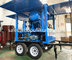 Mobile Trolley PLC type Vegetable Transformer Oil Purifier, Movable Transformer Oil Filtration Service Equipment supplier