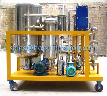 Stainless steel Phosphate Ester Fire Resistant Hydraulic Oil Purification Plant, Vacuum Oil Purifier supplier