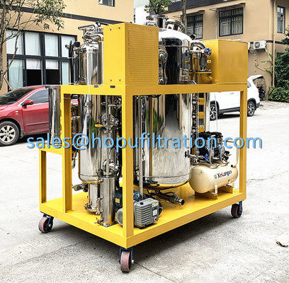 Stainless steel Phosphate Ester Fire Resistant Hydraulic Oil Purification Plant, Vacuum Oil Purifier supplier