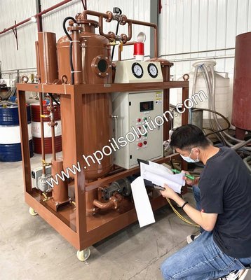 Emulsified Turbine Oil Purifier ,Oil Cleaning, Vacuum Steam Turbine Lube Oil Purification Plant supplier