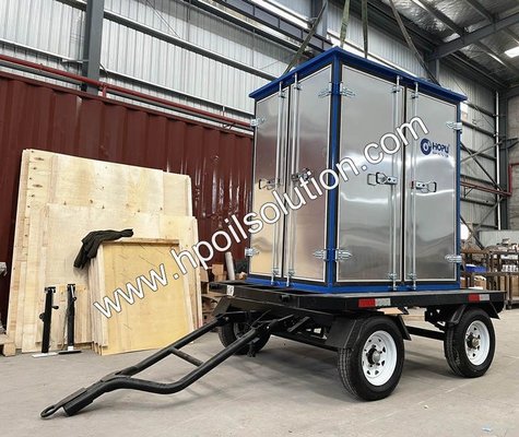 Mobile Trailer Type Vacuum Hydraulic Oil Purifier,Lube Oil Purification Plant supplier